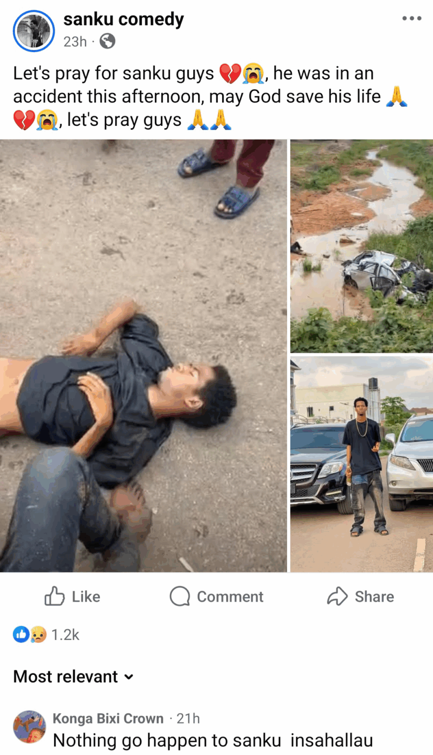 Sad!! Scenes From The Ghastly Accident That Claimed The Life Of Skit ...